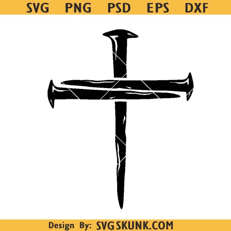 Three Nail Cross SVG, Nail Cross Svg, Three Nails Cross Svg Png, Jesus Svg