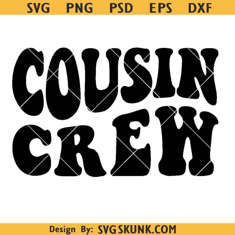Groovy Cousin Crew PNG SVG, Retro Cousin Crew Svg, Cousin Crew Svg Png